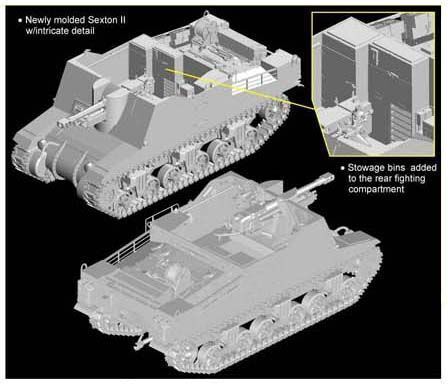 Dragon 1/35 Sexton II 25pdr SP Tracked DR 6760