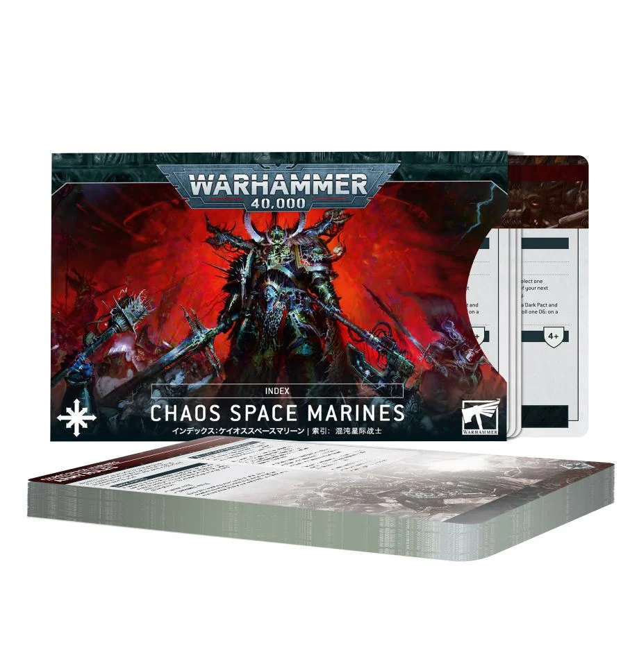 Warhammer 40k: Index Cards Chaos Space Marines