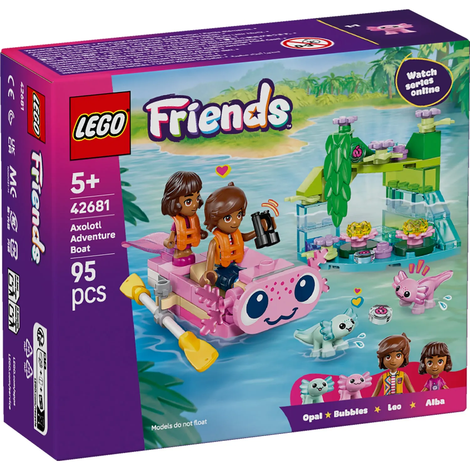LEGO Friends Axolotl Adventure Boat 42681