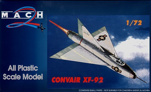Mach 2 1/72 Convair XF-92 Dart 7245 Plastic Model Kit - Mach Models