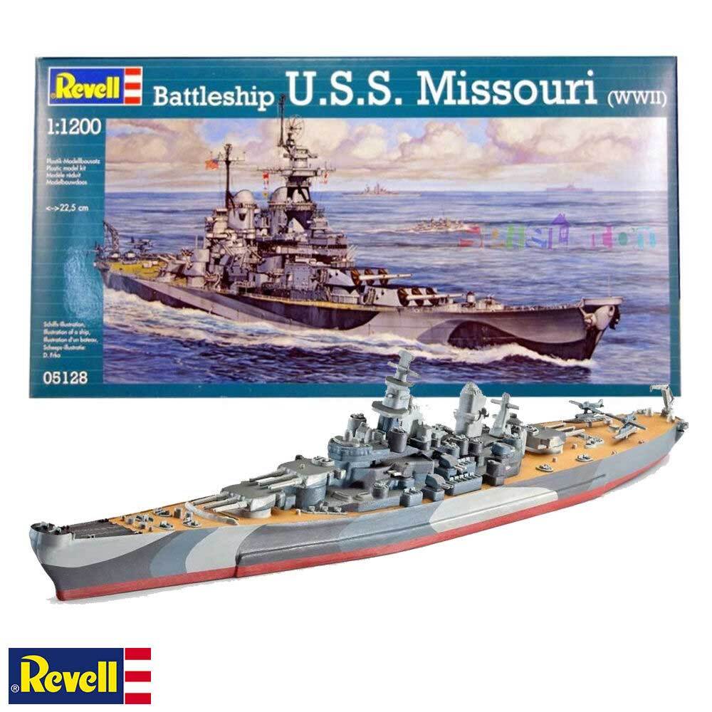 Revell 1/1200 Battleship U.S.S Missouri (WWII) - 05128 Plastic Model Kit